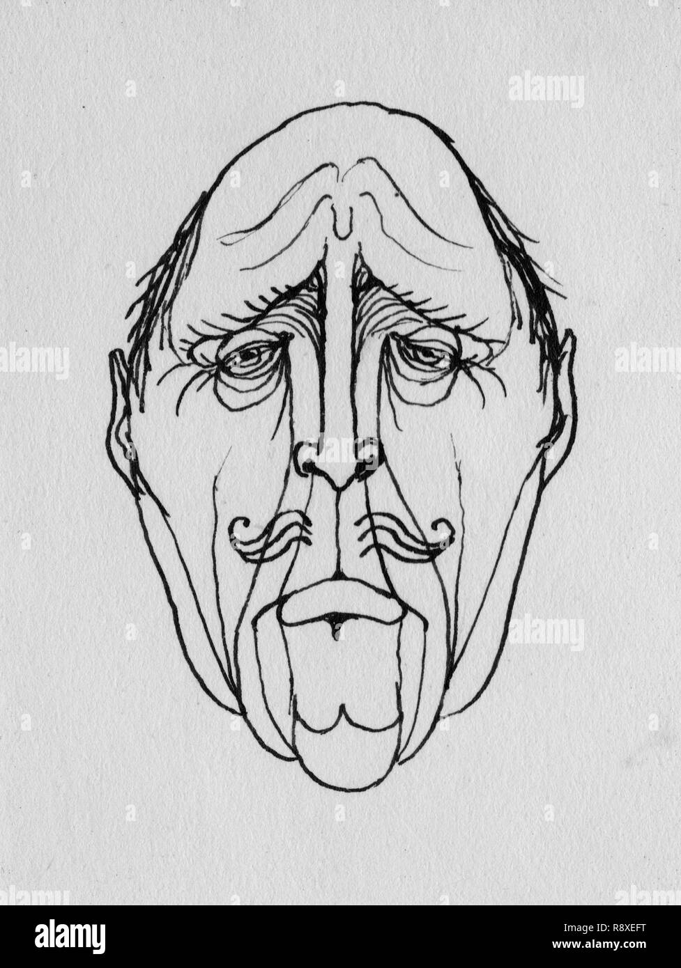 Grotesque face, 1952. Creator: Shirley Markham Stock Photo - Alamy