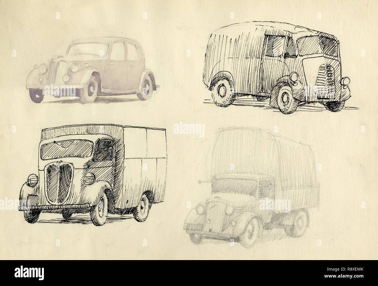 1950s lorries hi-res stock photography and images - Alamy