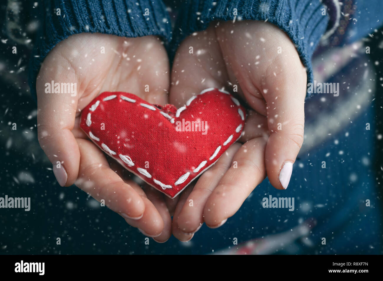 Woman close up hands heart hi-res stock photography and images - Alamy