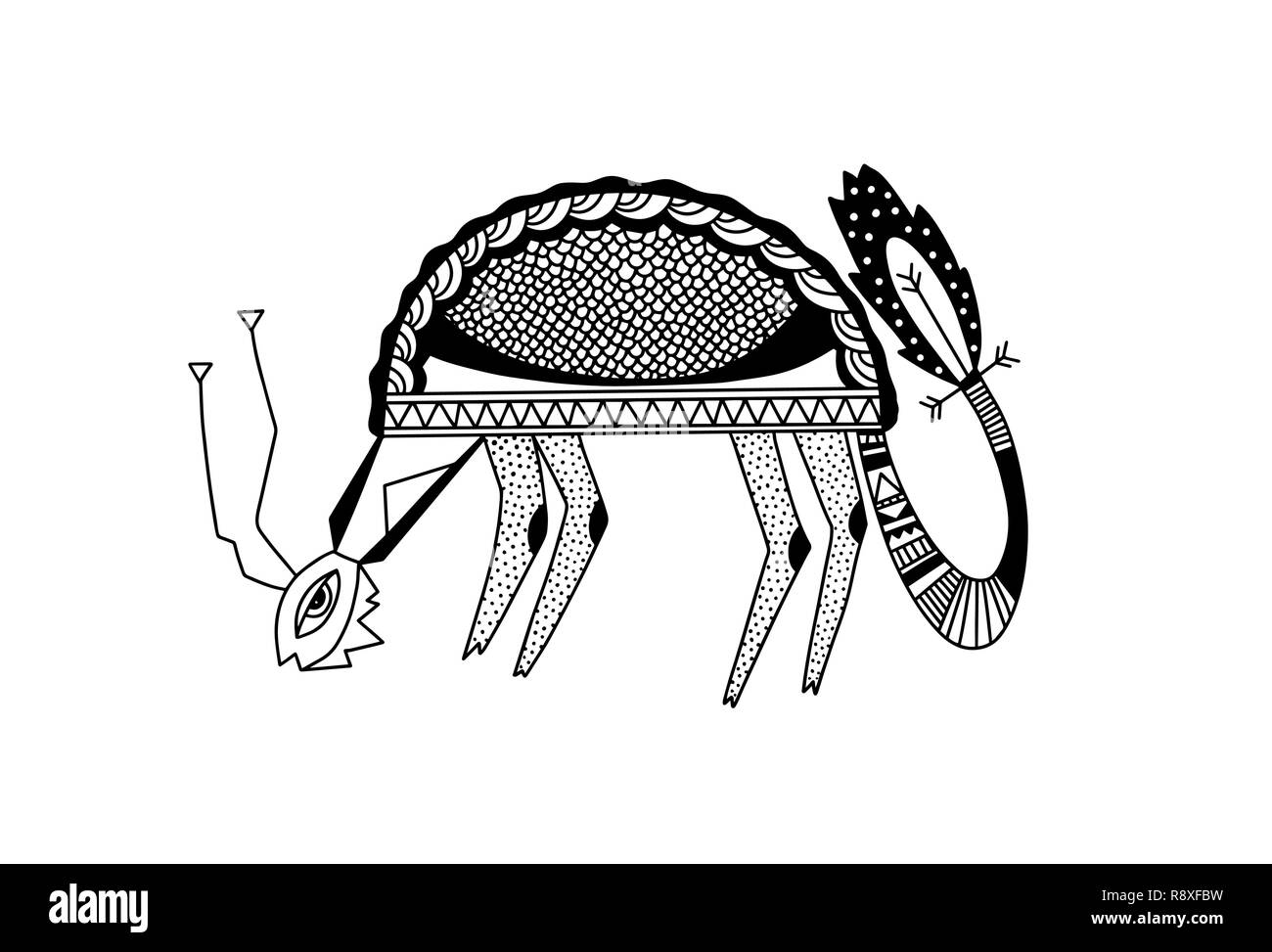 Creative folk style Black and White Stock Photos & Images - Alamy