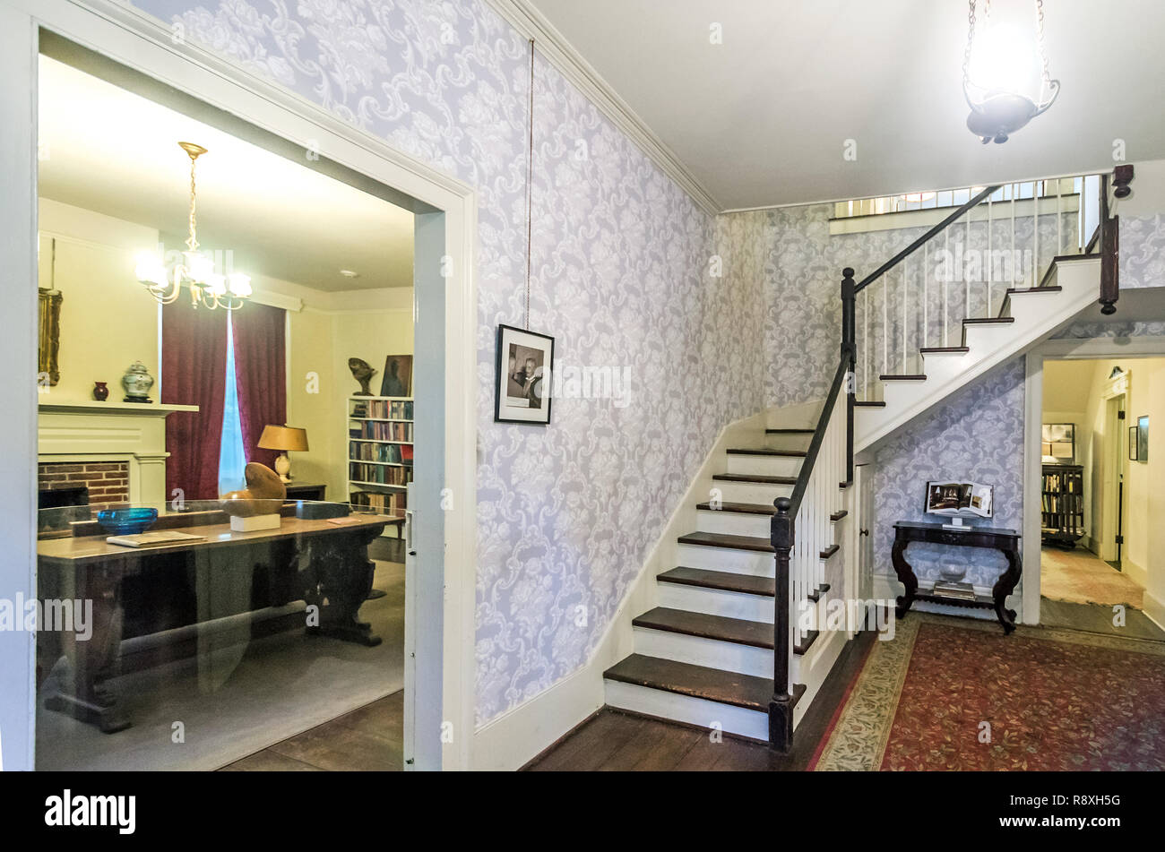 William Faulkner’s foyer is pictured at his home at Rowan Oak, May 30 ...