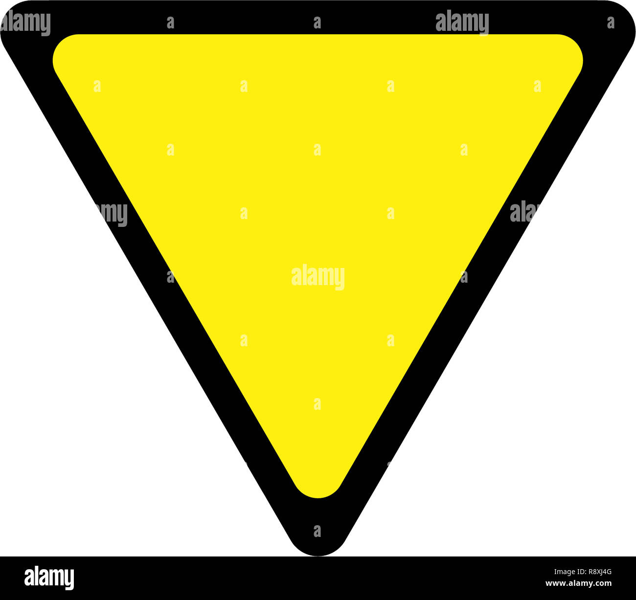 Road sign with give way symbol Stock Photo - Alamy