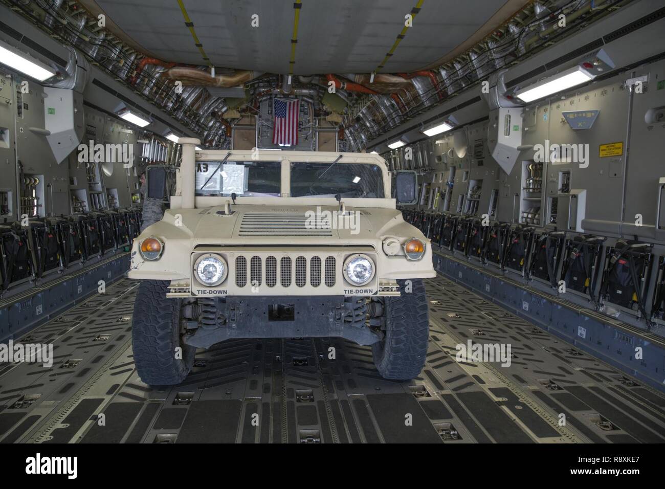 A U.S. Marine Corps High Mobility Multipurpose Wheeled Vehicle (HMMWV ...
