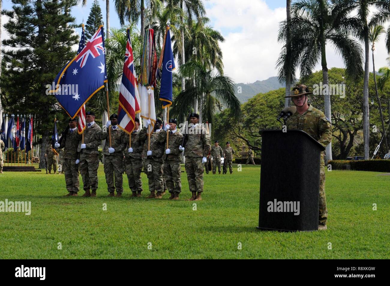 Australian Army Maj. Gen. Roger Noble (right), incoming Deputy ...
