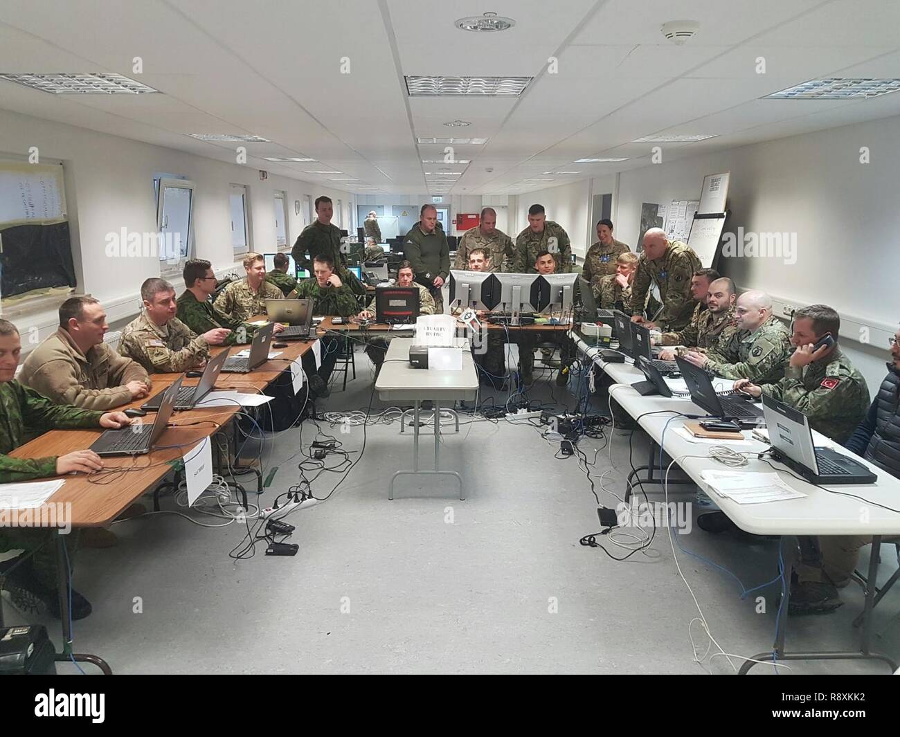 Soldiers of the 2500th and 250th Digital Liaison Detachments work with ...