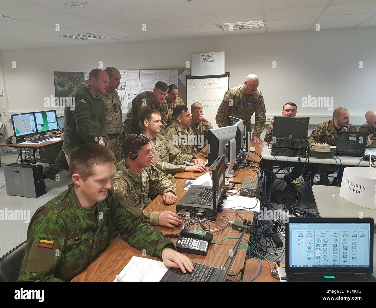 Soldiers of the 2500th and 250th Digital Liaison Detachments work with ...