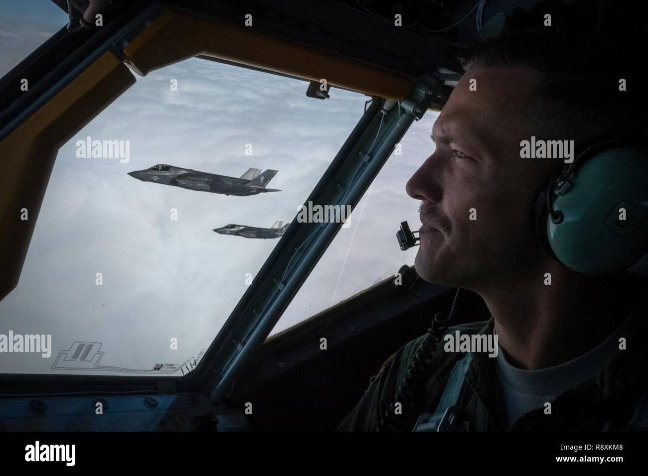 U.S. Air Force Capt. Matt Davis, 909th Air Refueling Squadron KC-135 ...