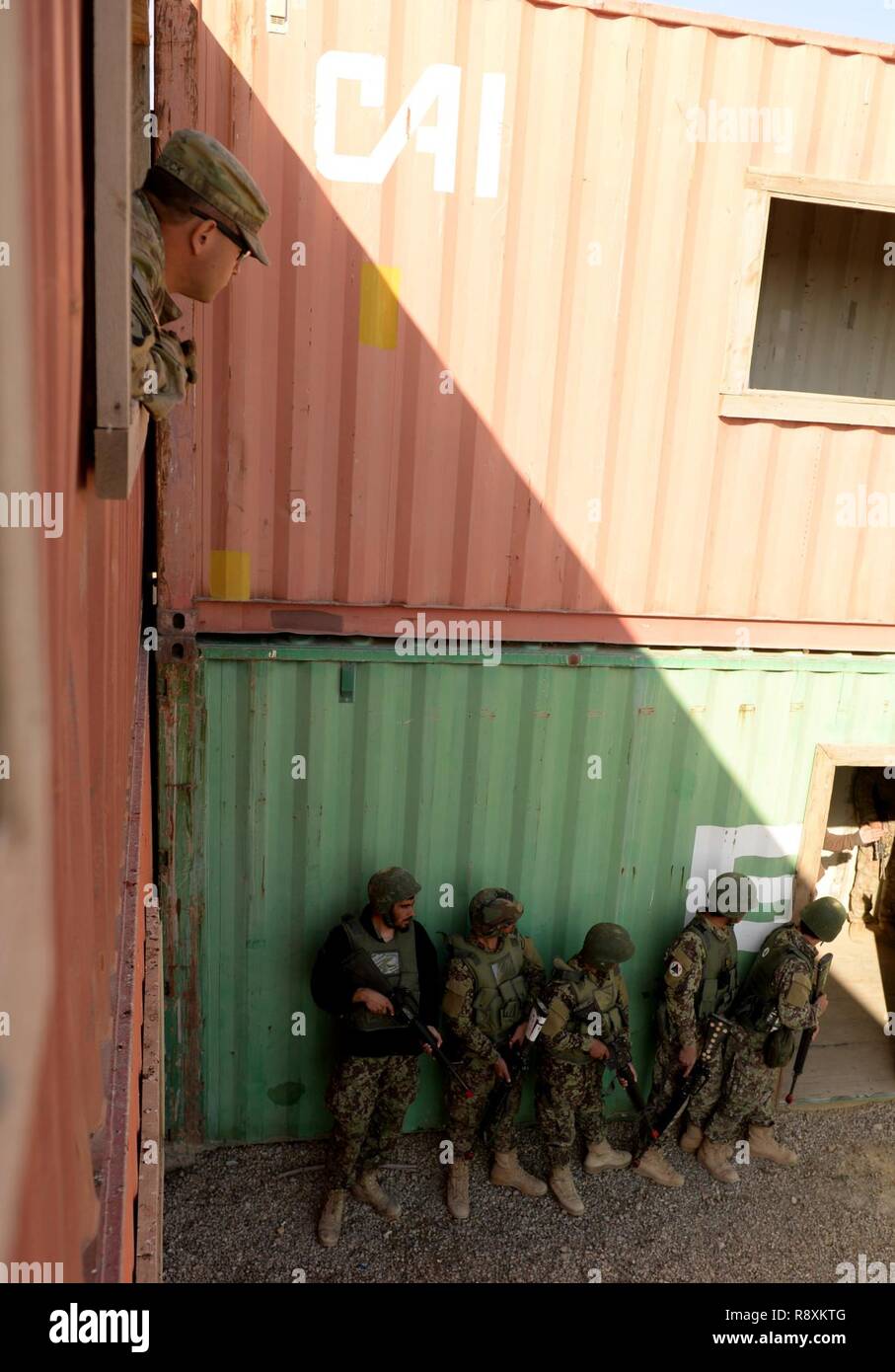 U.S. Army Capt. Victor Nunchuck, commander of Alpha Battery, 3-320th ...