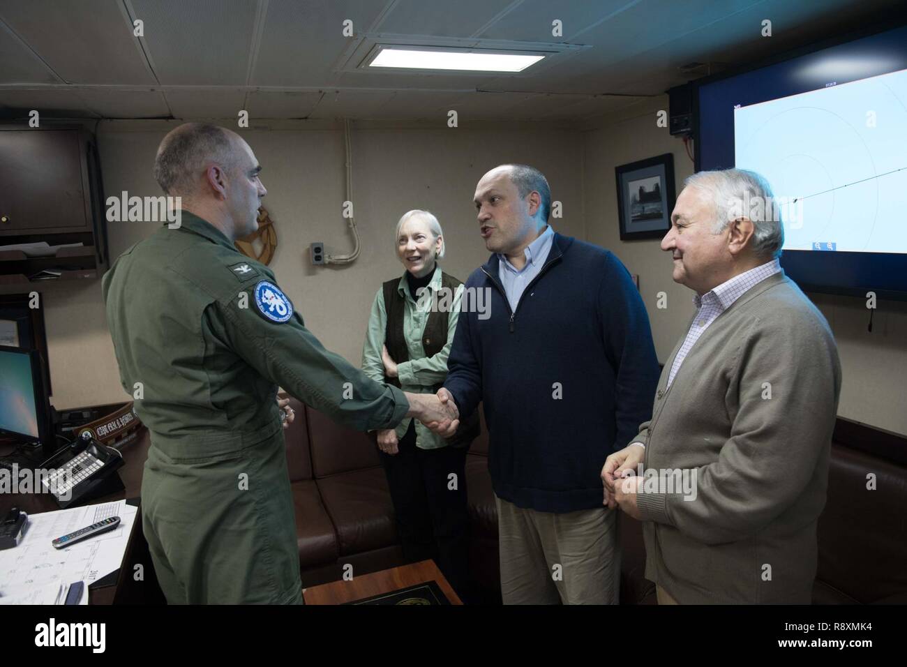 ATLANTIC OCEAN (March 11, 2017) Capt. Eric Pfister, commanding officer ...