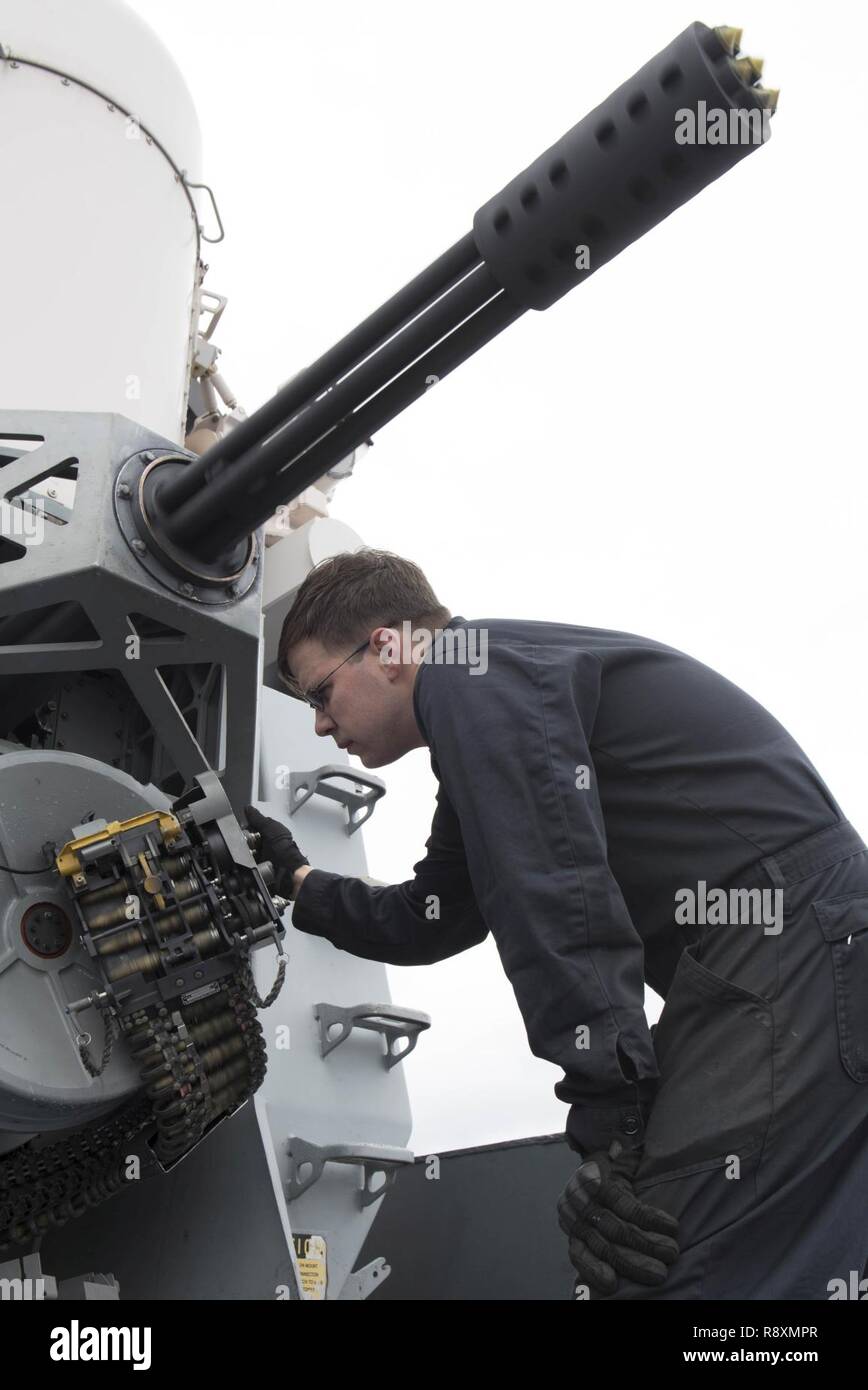 PHILIPPINE SEA (March 14, 2017) Fire Controlman 2nd Class Michael ...