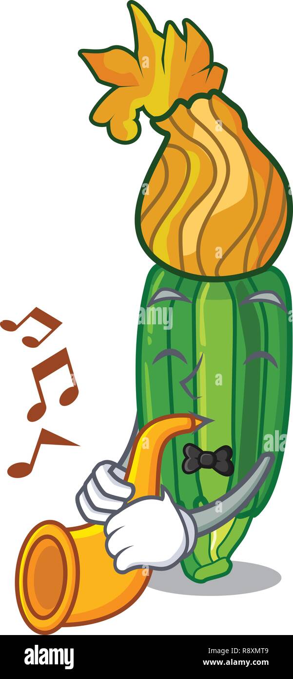 Trumpet courgette Stock Vector Images - Alamy