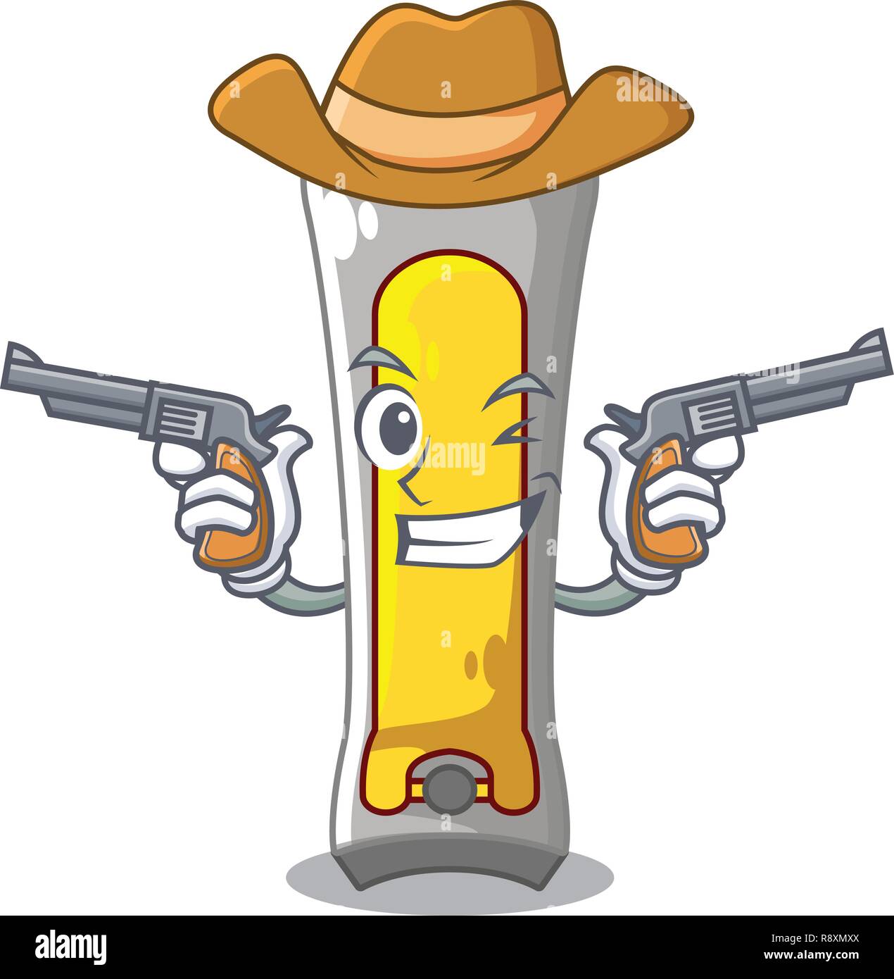 Cowboy nail cutter shape on a cartoon Stock Vector Image & Art - Alamy
