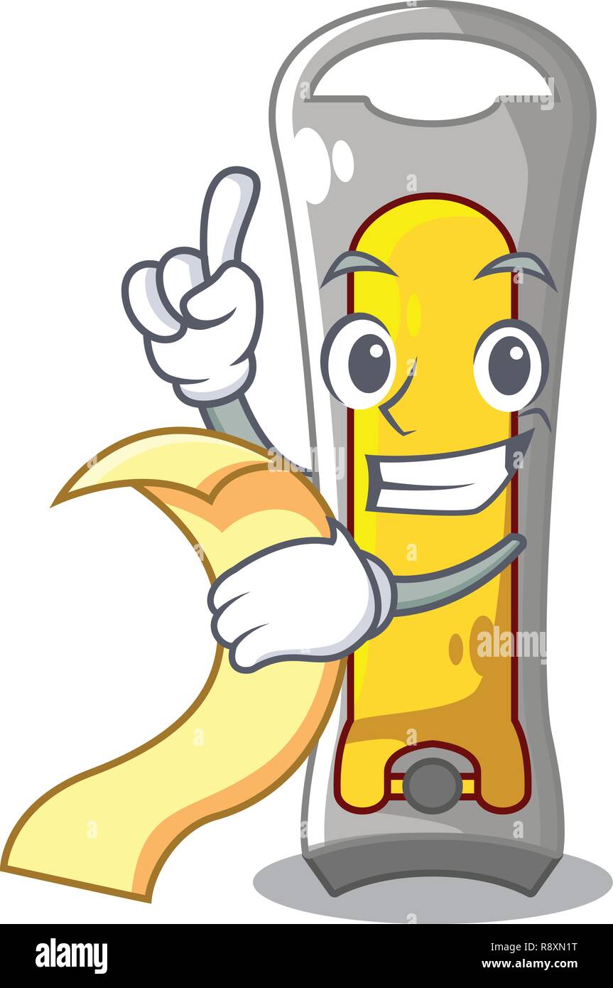 With menu stainless steel nail cutter on cartoon Stock Vector Image ...