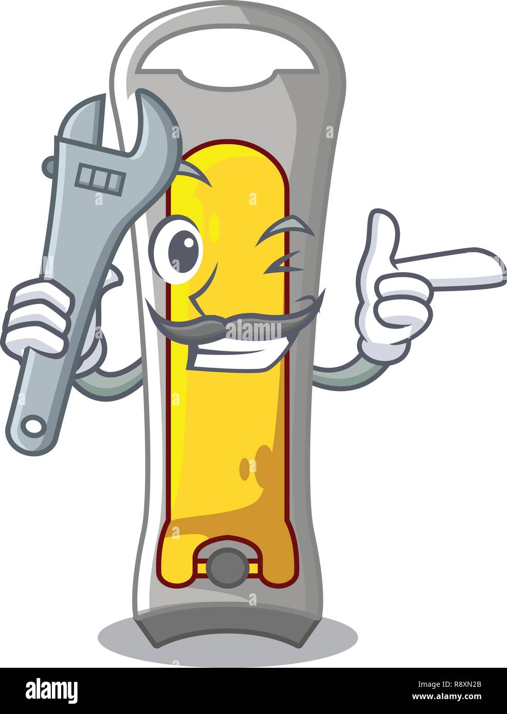 Mechanic nail cutter isolated on a character Stock Vector Image & Art ...