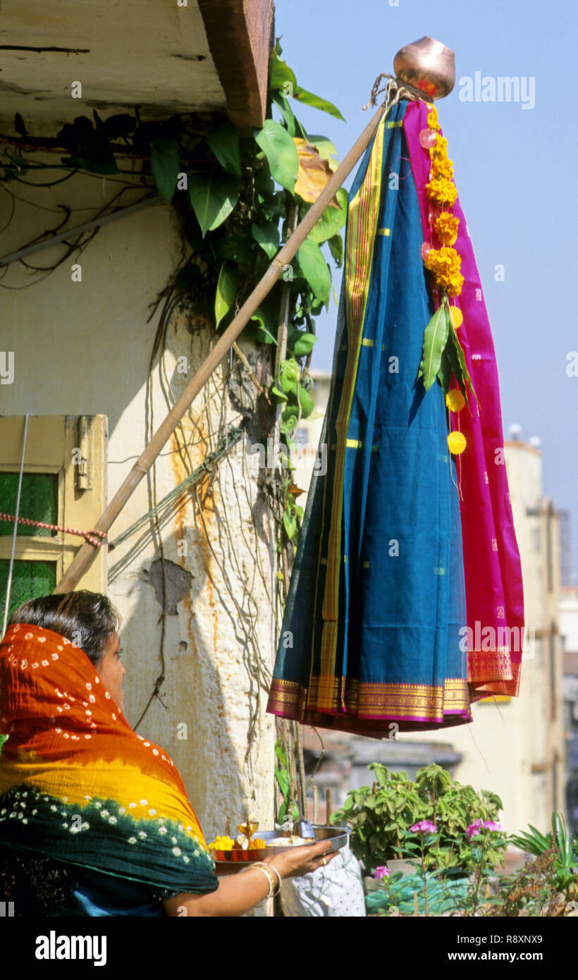 gudi padva festival, mumbai bombay, maharashtra, india Stock Photo - Alamy