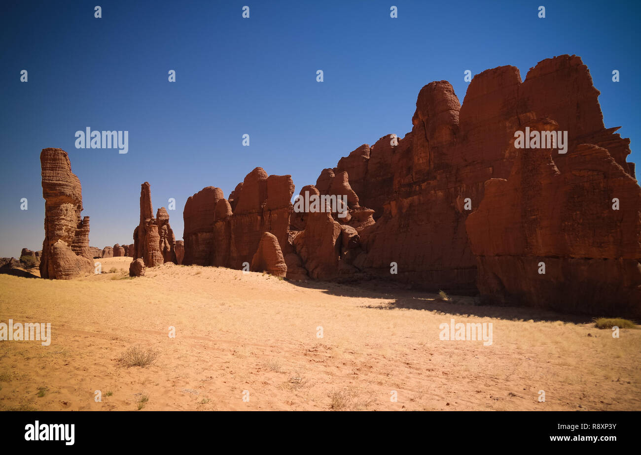 Abstract Rock formation at plateau Ennedi aka stone forest , Chad Stock ...