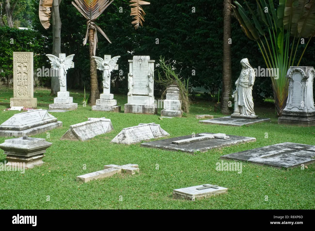 The small graveyard of the Armenian Church in Singapore, its full name ...