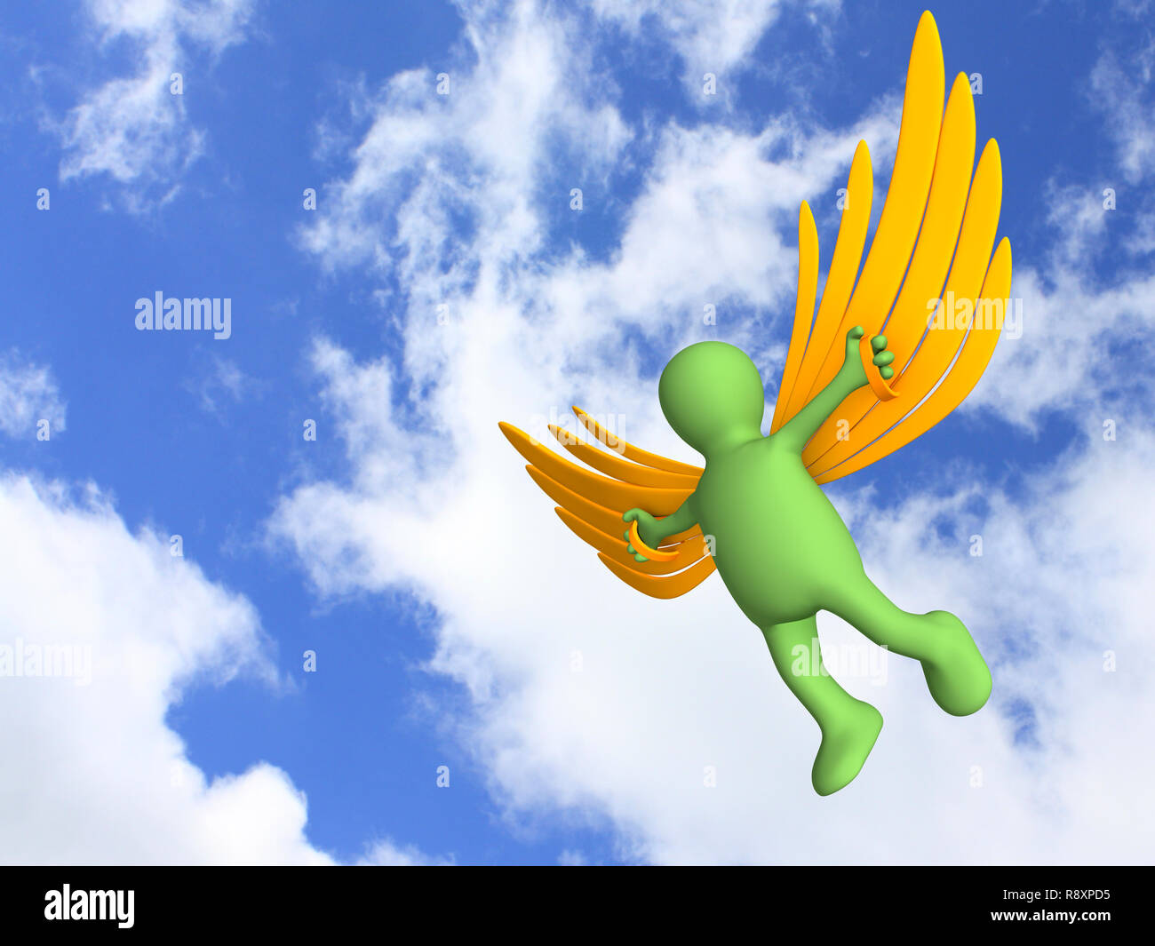 Flying People With Wings