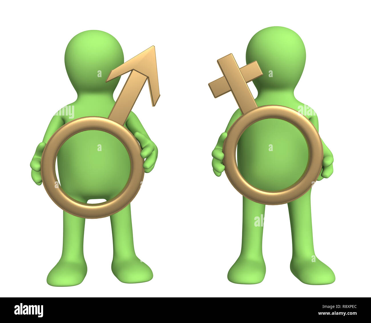 Pair male female ring Cut Out Stock Images & Pictures - Alamy