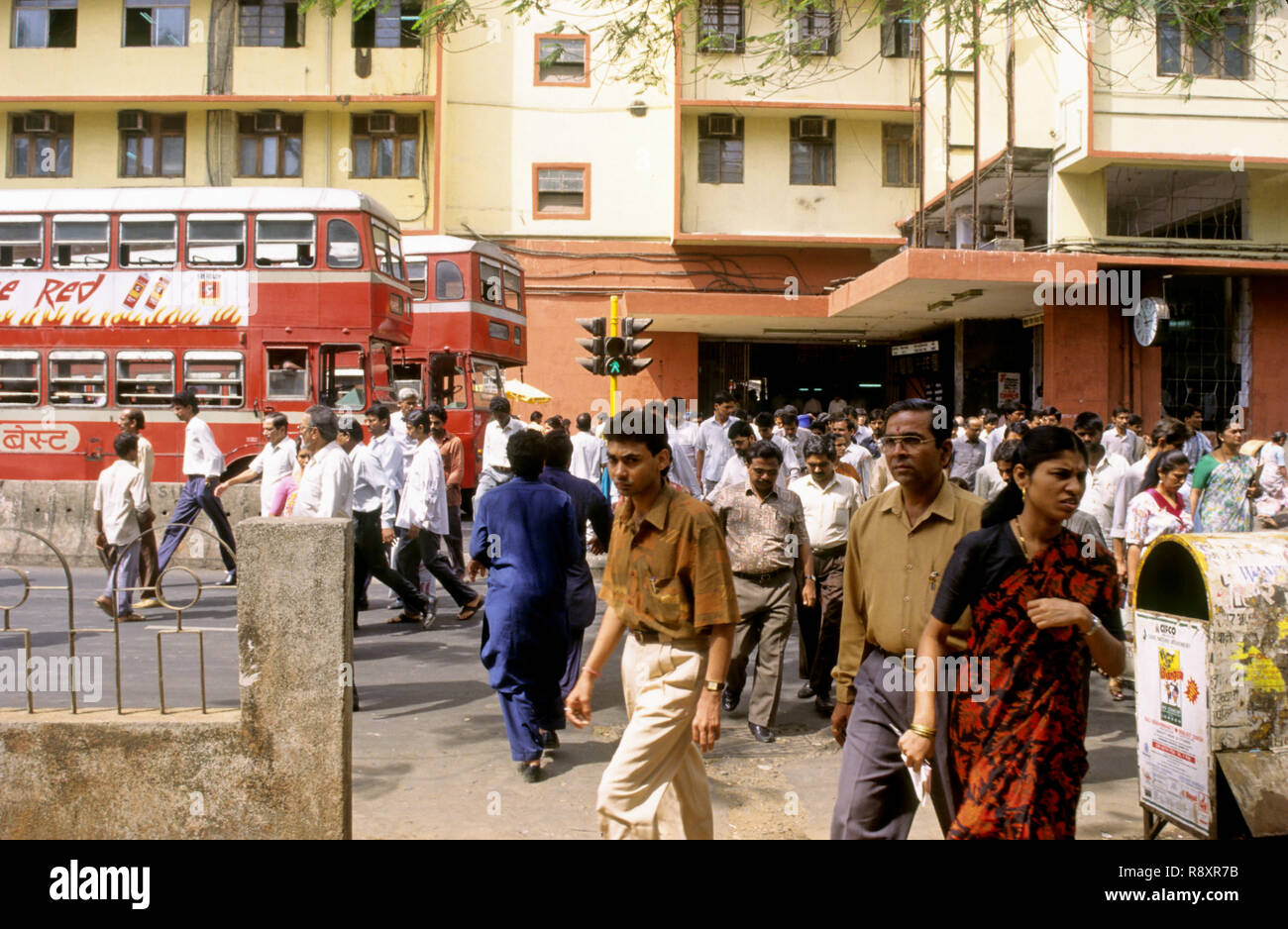 Crowd coming out from Churchgate Railway Station, Mumbai, Maharashtra ...