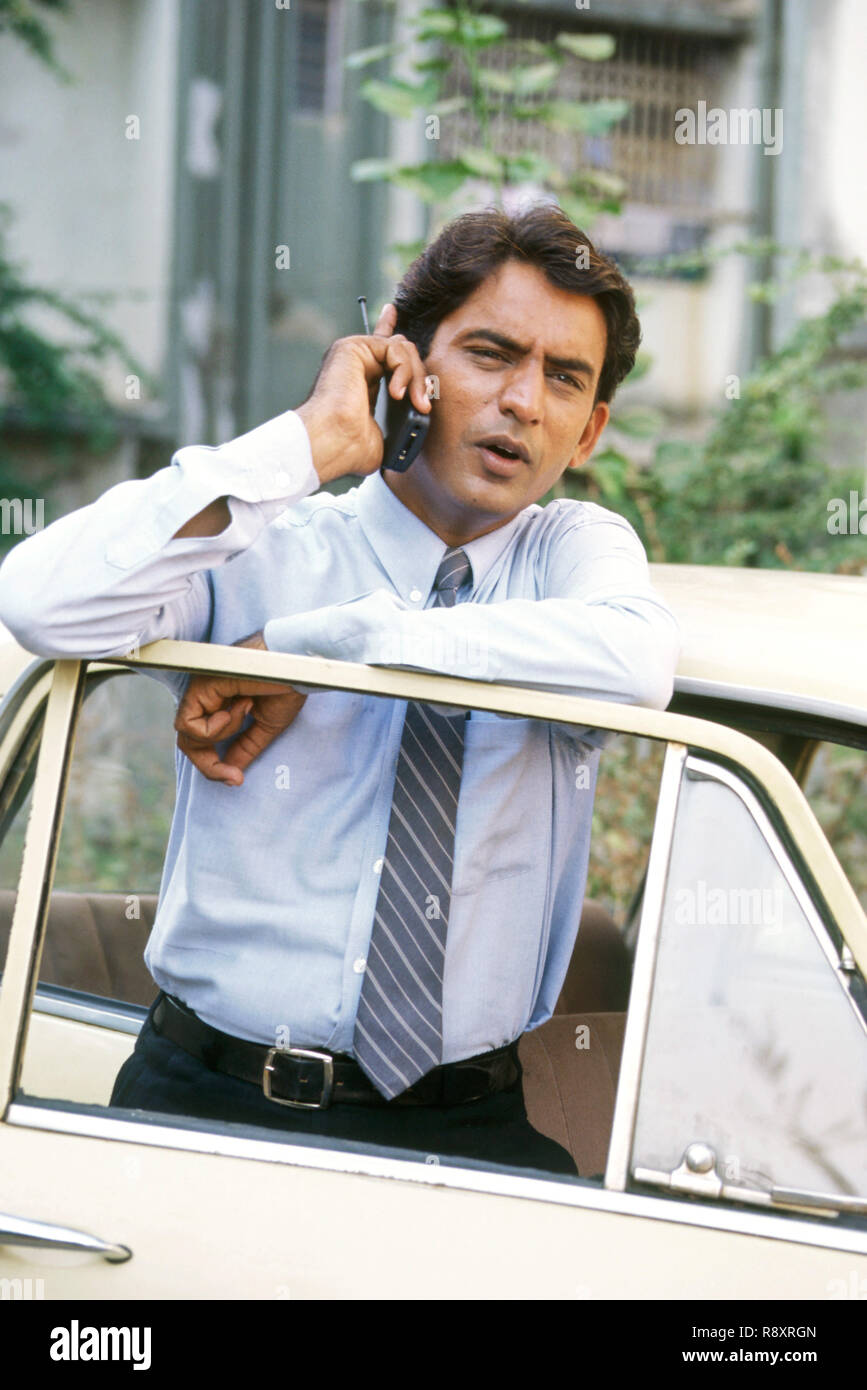 Man with Mobile Stock Photo - Alamy