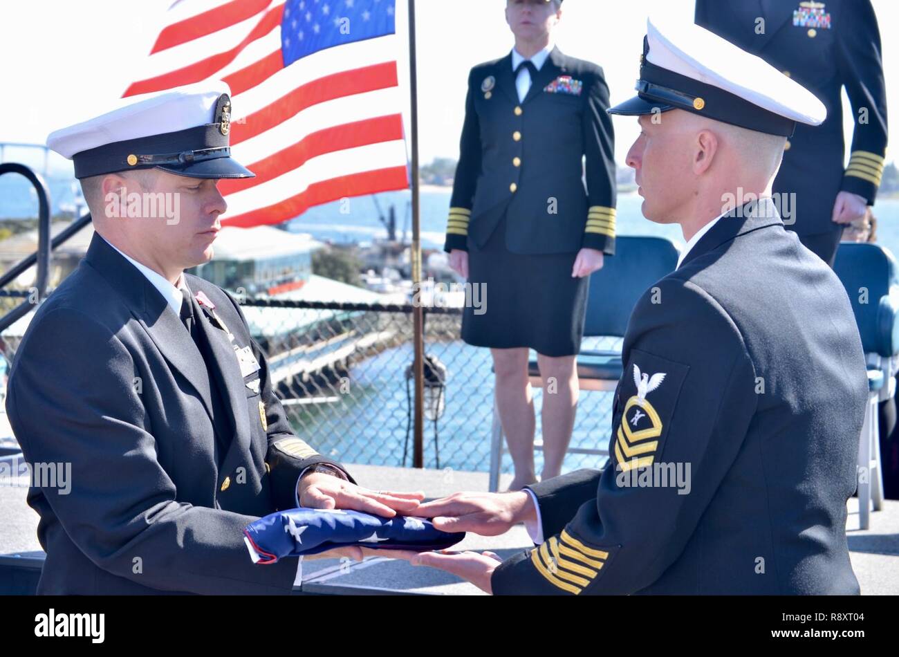 Senior Chief Legalman Shannon W. Miller retired after 23 years during a ...