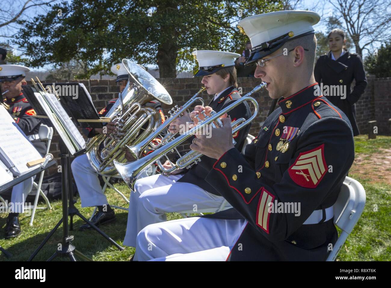 U.S. Marine Corps Sgt. Kyle W. Schlick, musician, Headquarters and ...