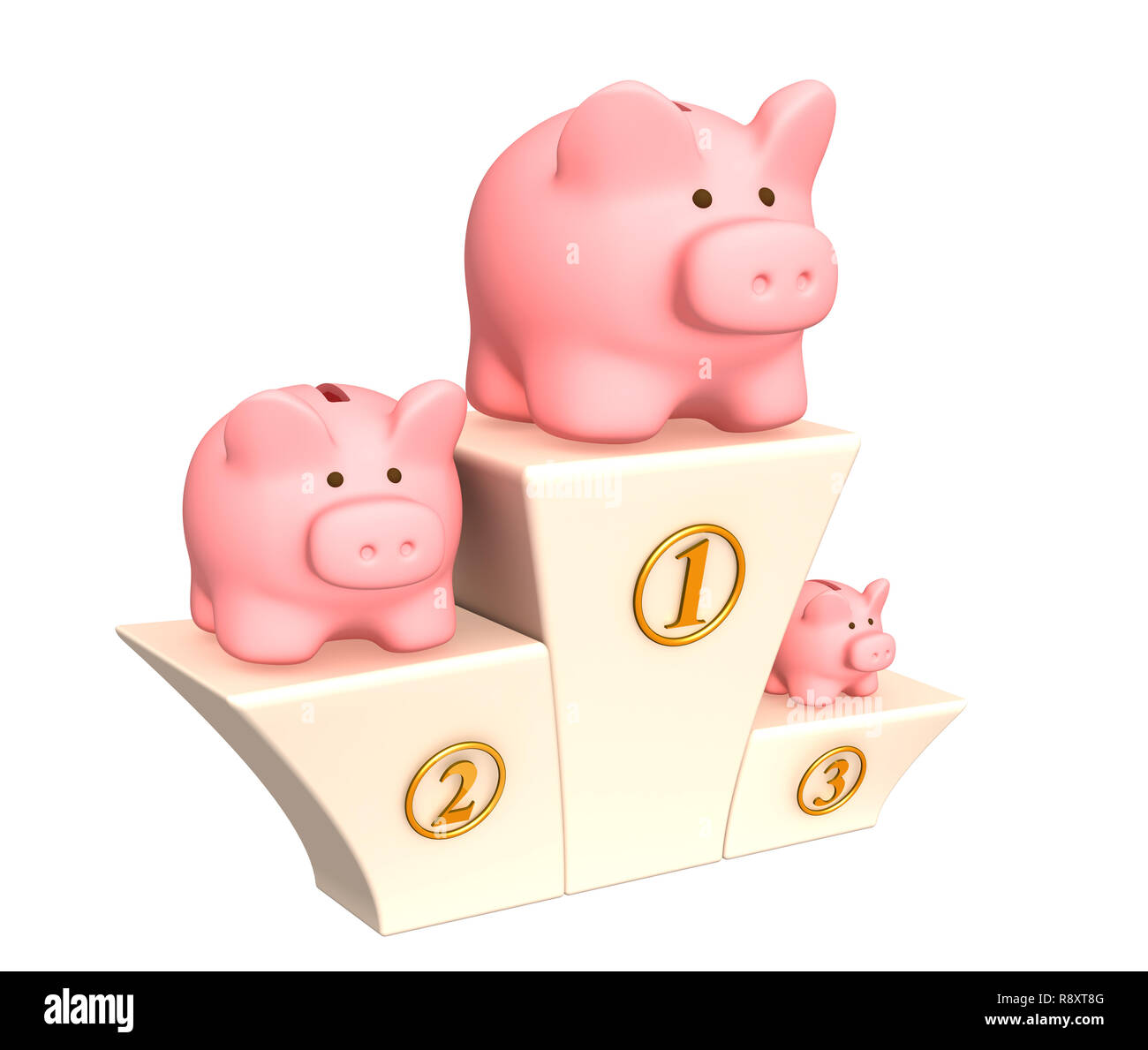 Three piggy banks hi-res stock photography and images - Alamy