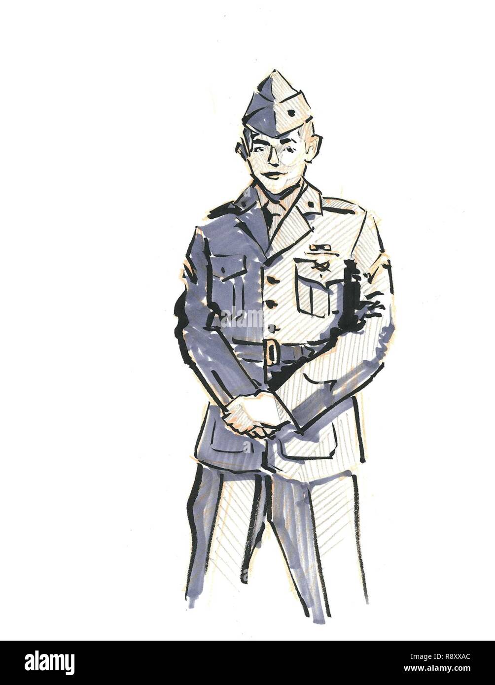 Easy Marine Corps Drawings