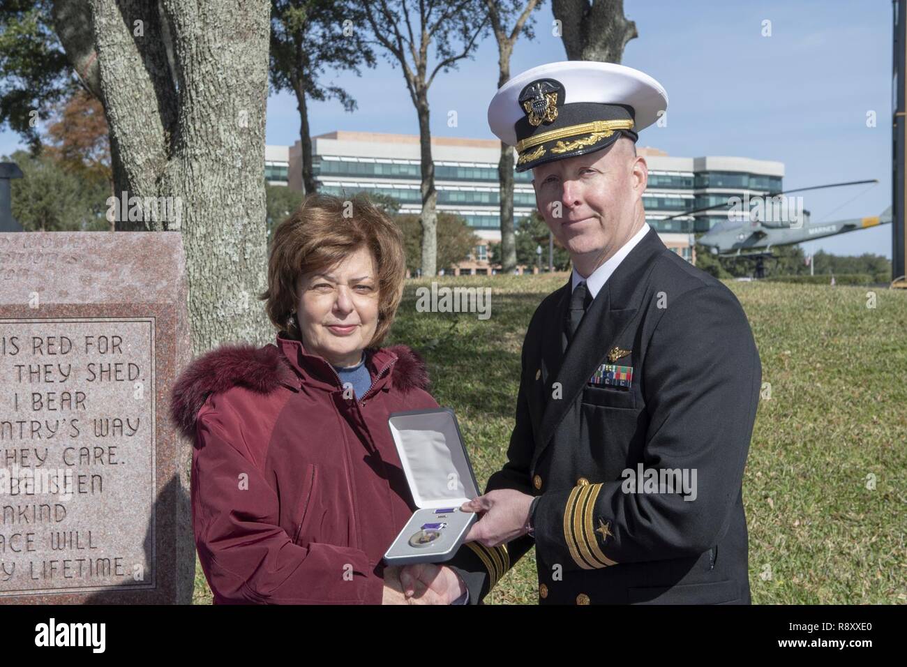 PENSACOLA, Fla. -- Ms. Jacqueline Hoffman, the niece of U.S. Coast ...