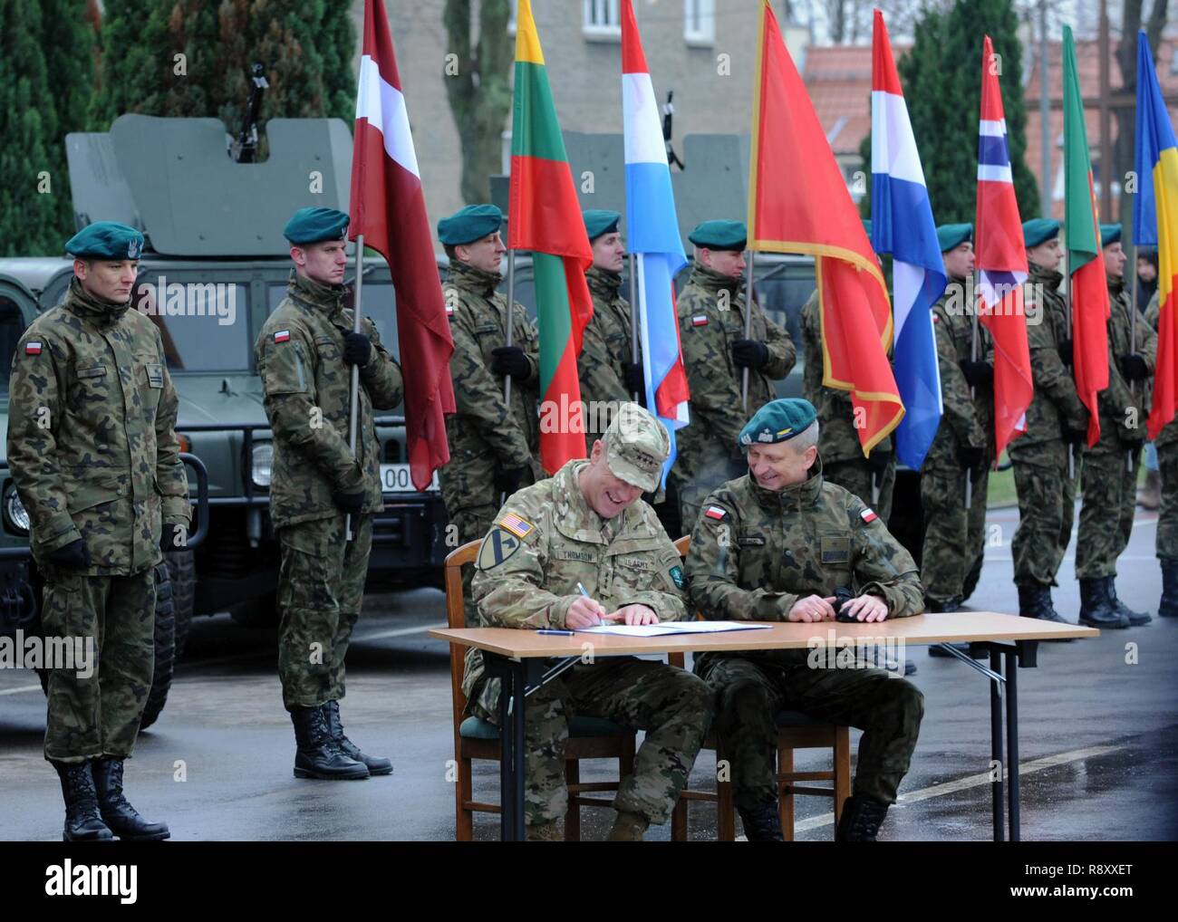 U.S. Army Lt. Gen. John Thomson, the commander of the NATO Allied Land ...