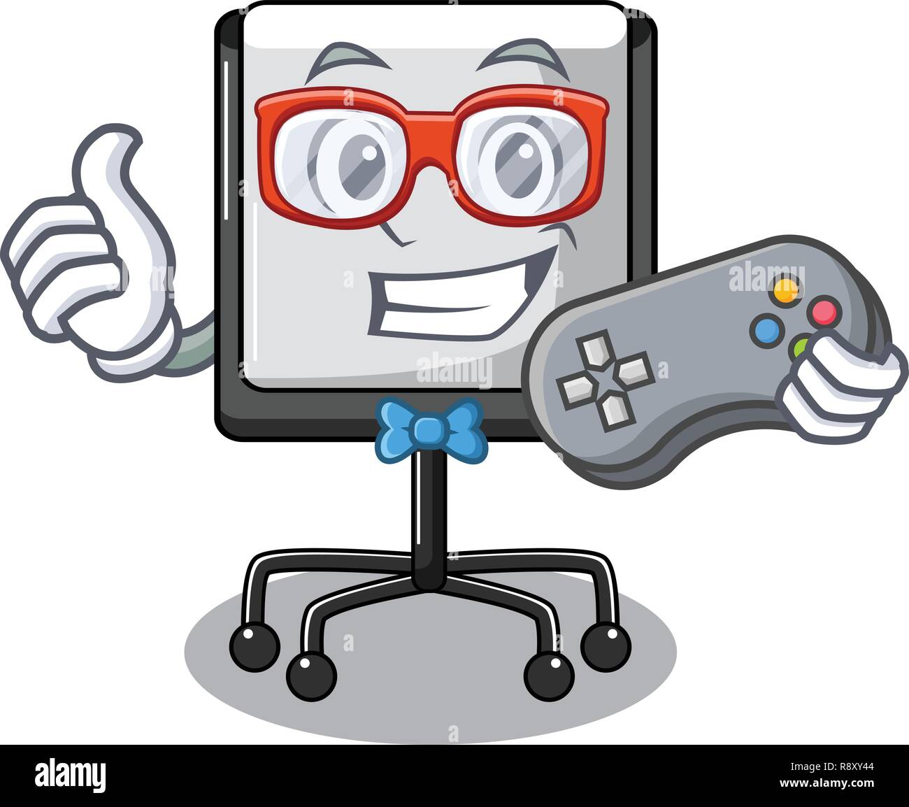 Gamer presentation board cartoon on the floor Stock Vector Image & Art ...