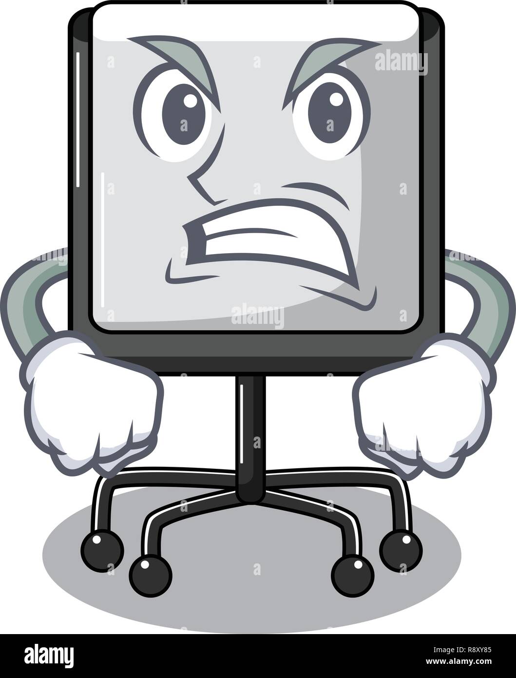 Angry presentation board cartoon on the floor Stock Vector Image & Art ...