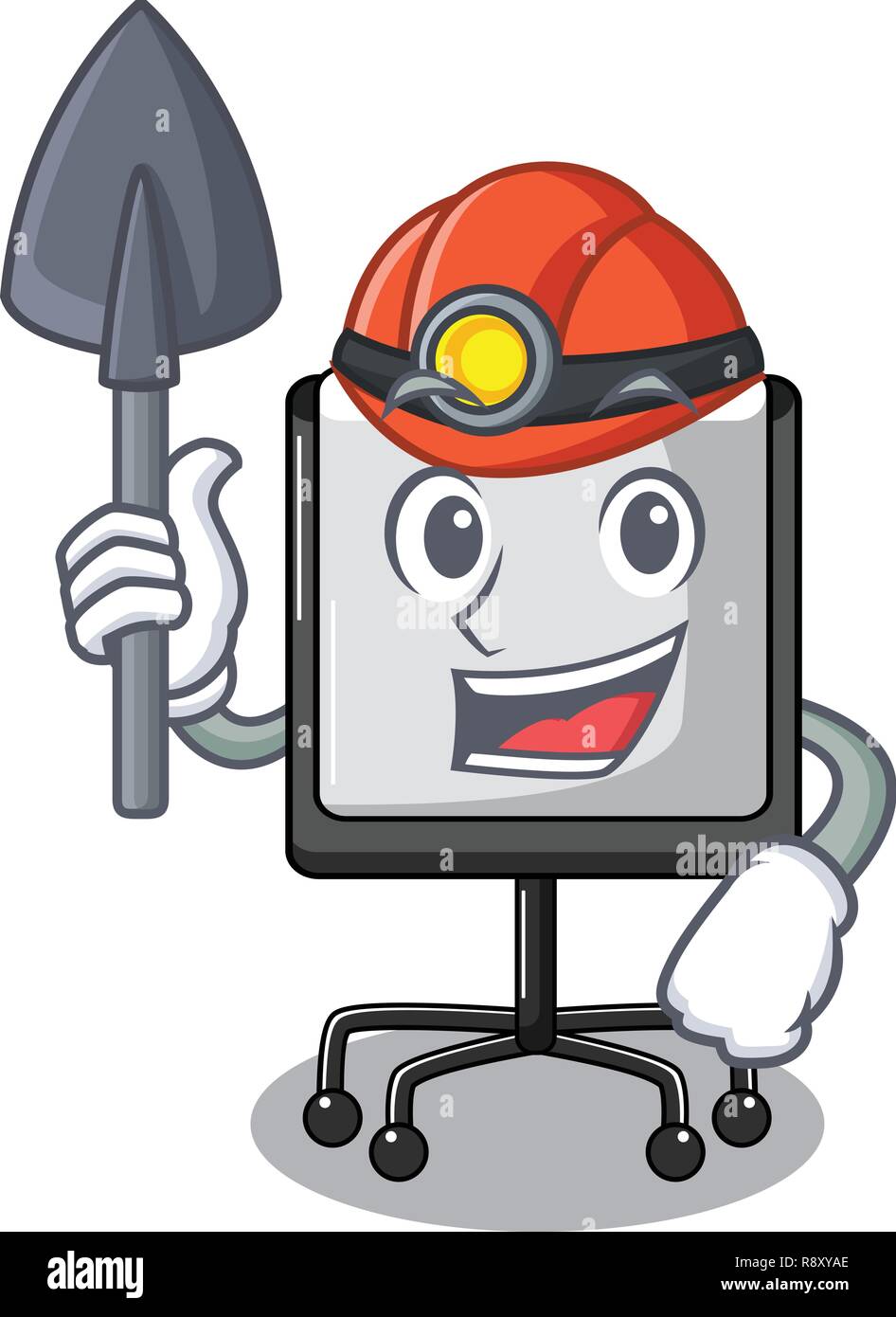Miner presentation board cartoon on the floor Stock Vector Image & Art ...