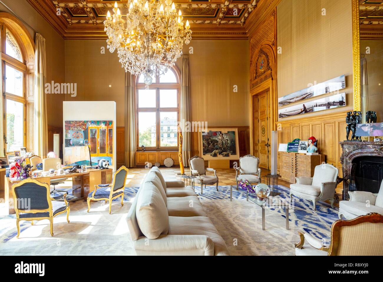 France, Paris, Paris City Hall, Mayor's Office Stock Photo - Alamy