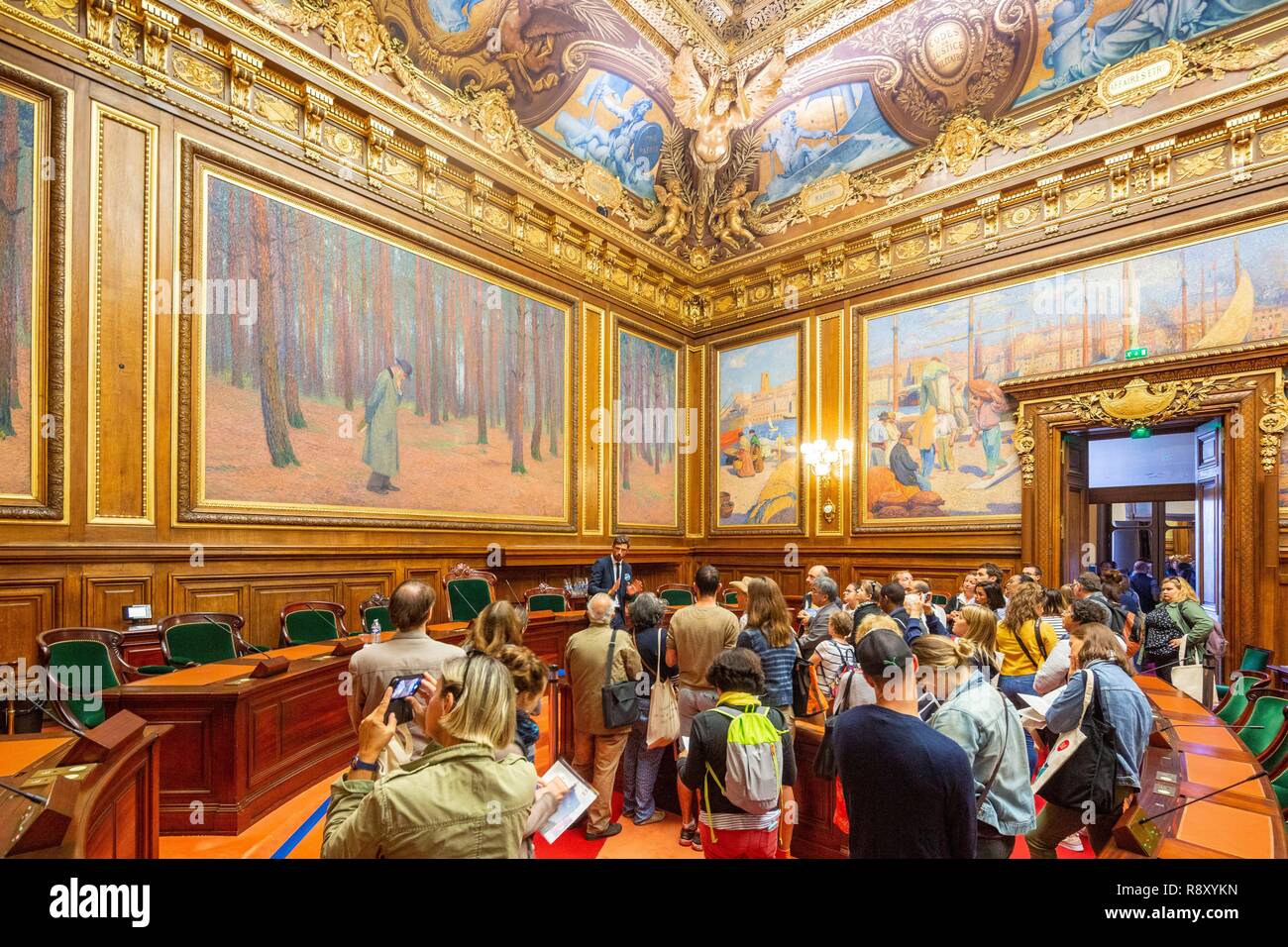 France, Paris, Palais Royal, Council of State, the Assembly Hall to ...