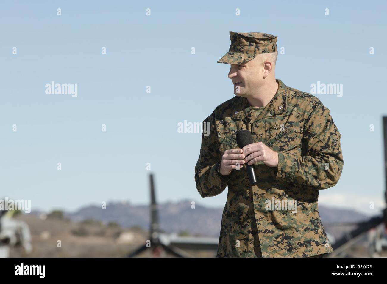 U.S. Maine Corps Lt. Col. Jonathan E. Bidstrup, commanding officer ...