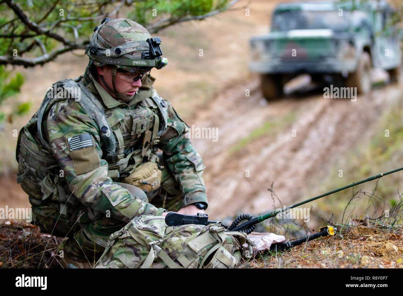 1st Lt. Steven Rutledge, a fire support officer with Company A, 1st ...