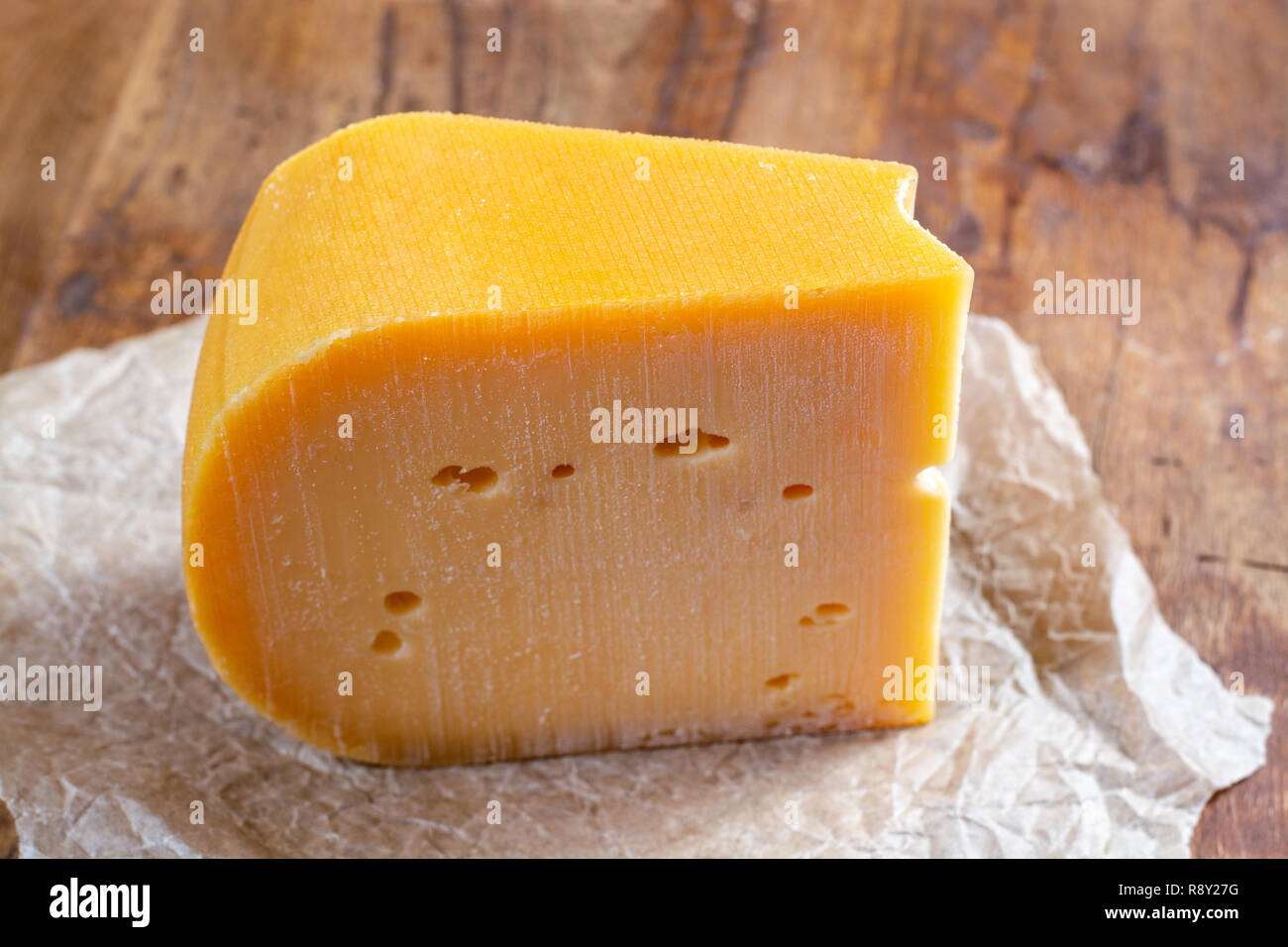 Beemster cheese, hard Dutch cheese made from cow milk from grass grown ...