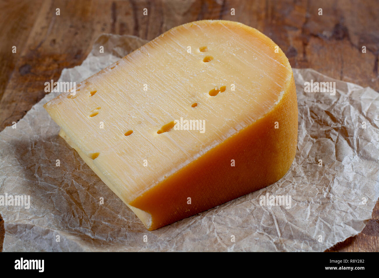 Beemster cheese, hard Dutch cheese made from cow milk from grass grown ...