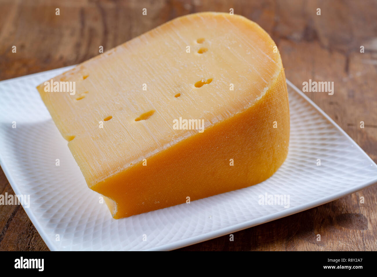 Beemster cheese, hard Dutch cheese made from cow milk from grass grown ...