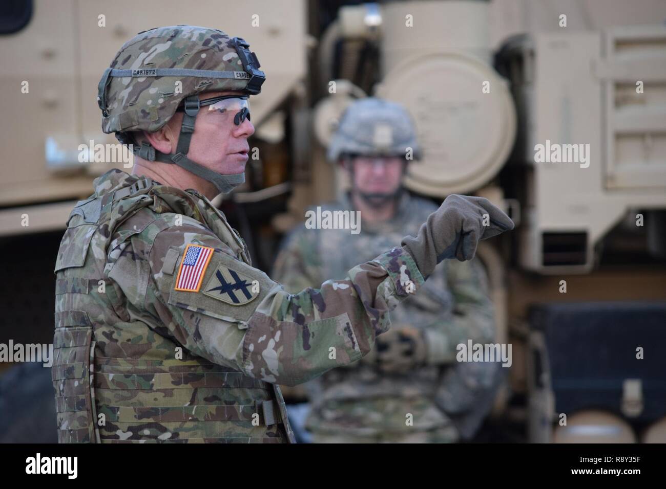 Brigadier General Tom Carden, commander of the Georgia Army National ...