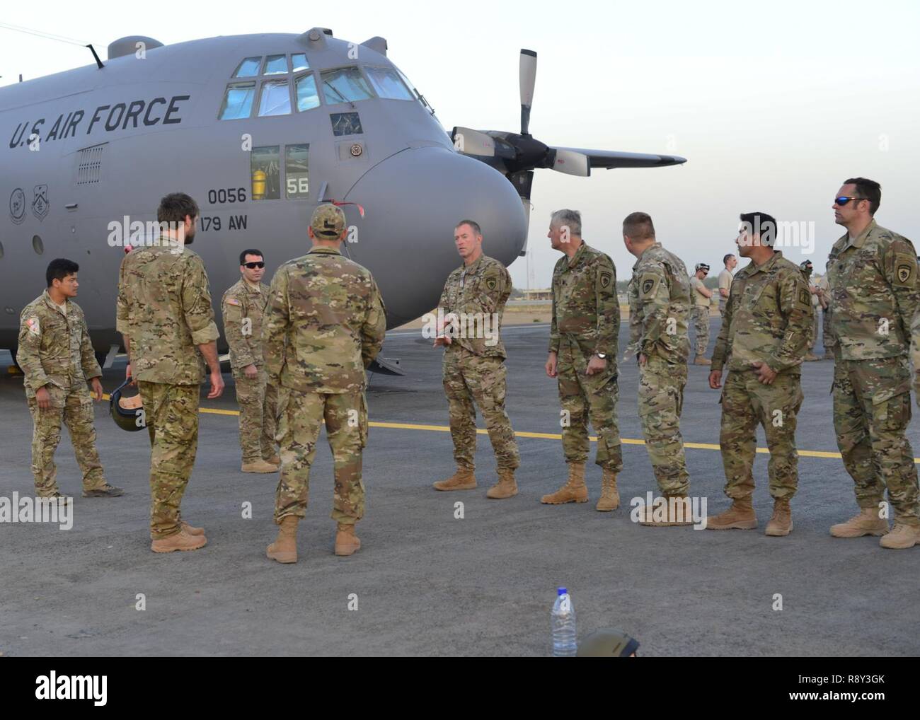 Members of Flintlock practice for a parachute drop during Flintlock 17 ...
