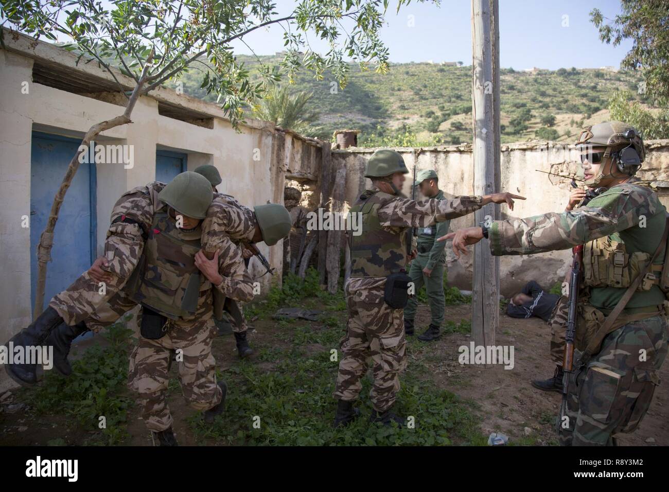 Members of the Moroccan Special Operations Forces participate in a ...