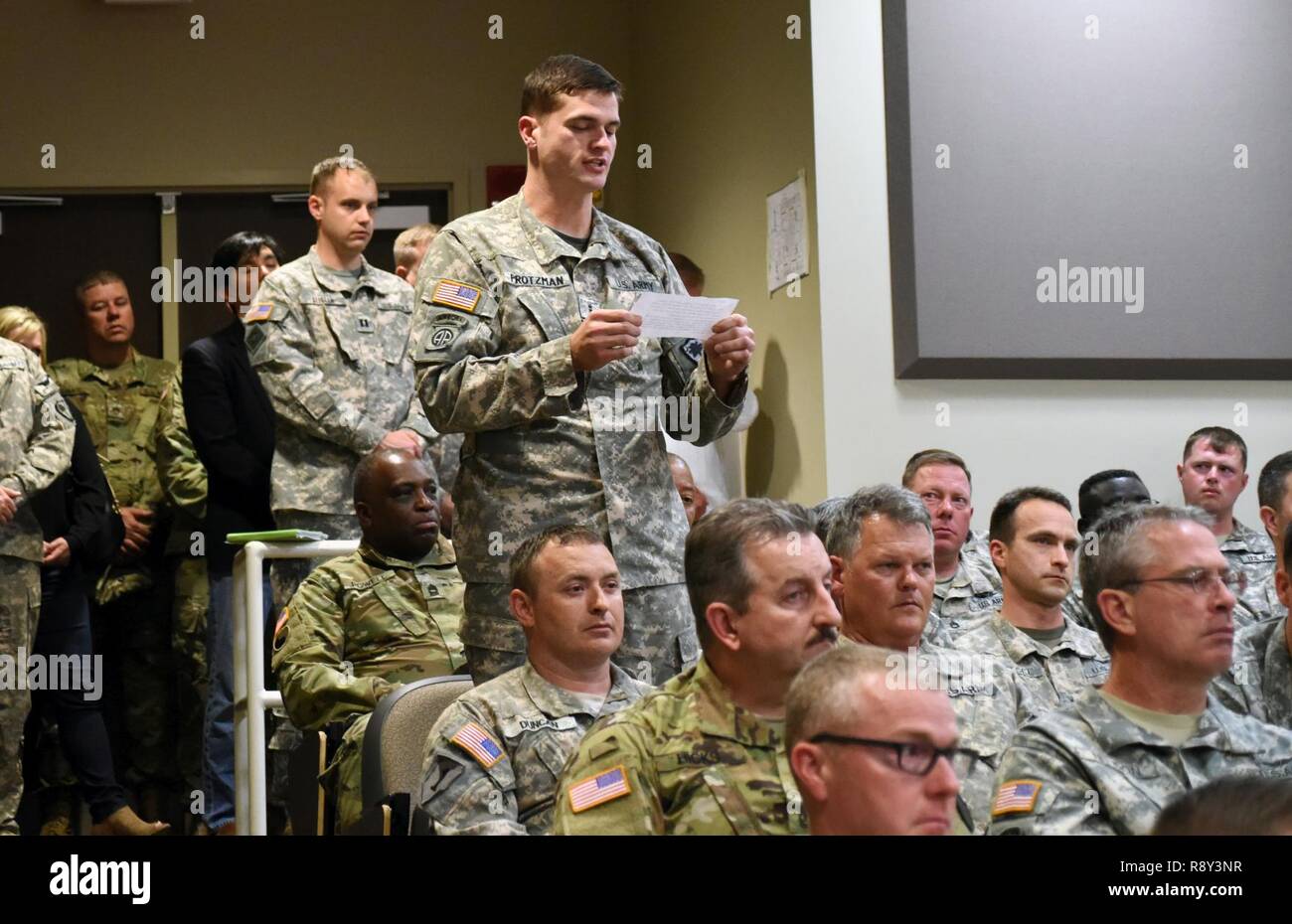 A Soldier from the crowd describes an Army Value and how each fallen ...