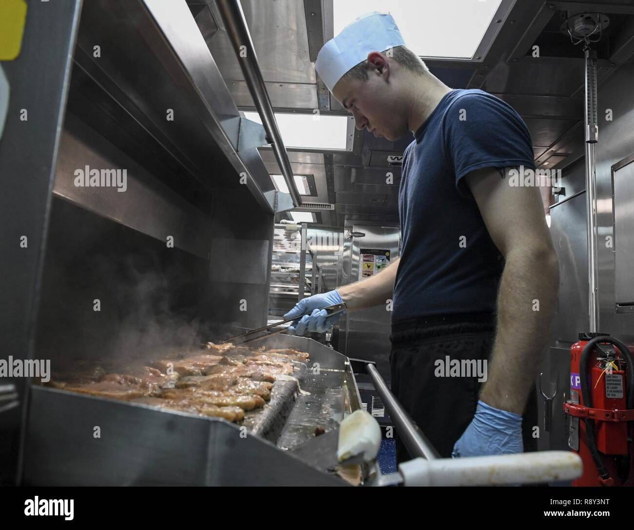 SOUTH CHINA SEA (March 4, 2017) Culinary Specialist 3rd Class Tyler ...