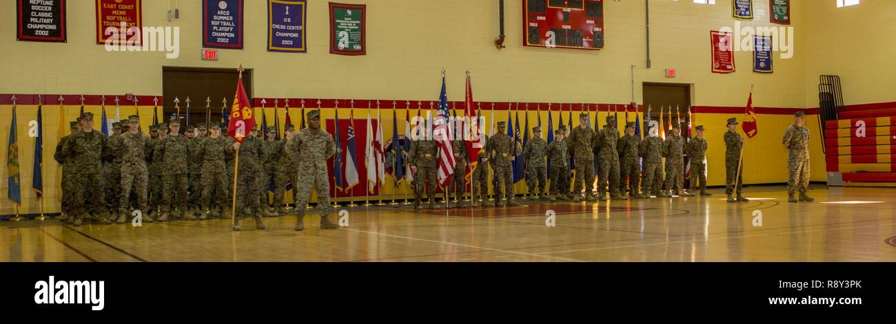 U.S. Marines with Headquarters and Service Battalion, Headquarters ...