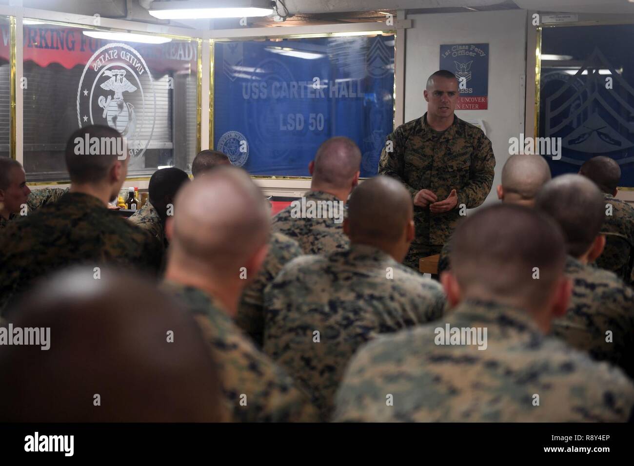 ATLANTIC OCEAN (March 06, 2017) Marine Corps 1st Sgt. Carl J. Jacobsen ...