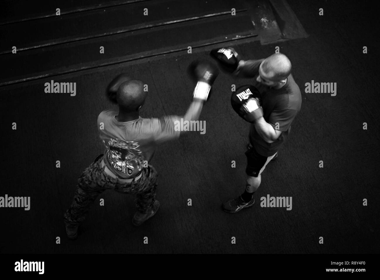 U.S. Marine Lance Cpl. Stephon Carty, right, and Lance Cpl. Shane ...