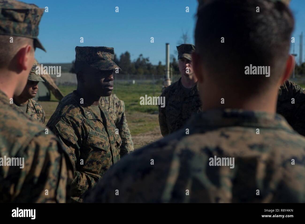 Capt. Adesina Aladetohun, company commander, Headquarters Company, 9th ...